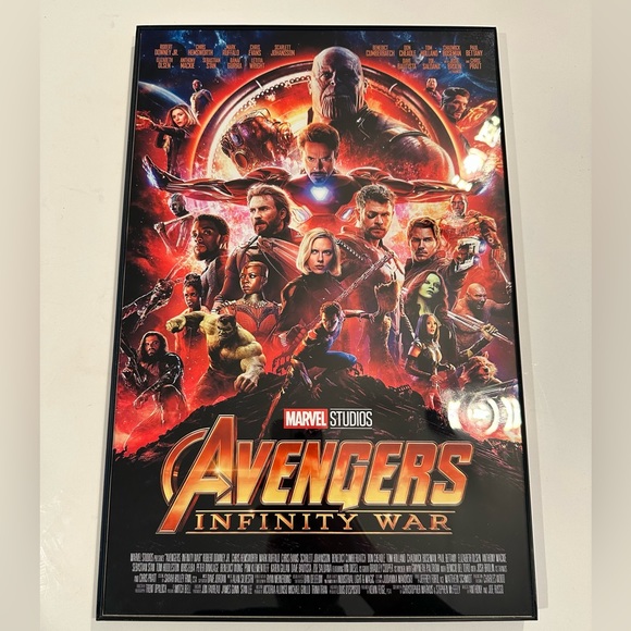 Wall Decor | Framed Movie Poster 17in X 11in Avengers Infinity War ...